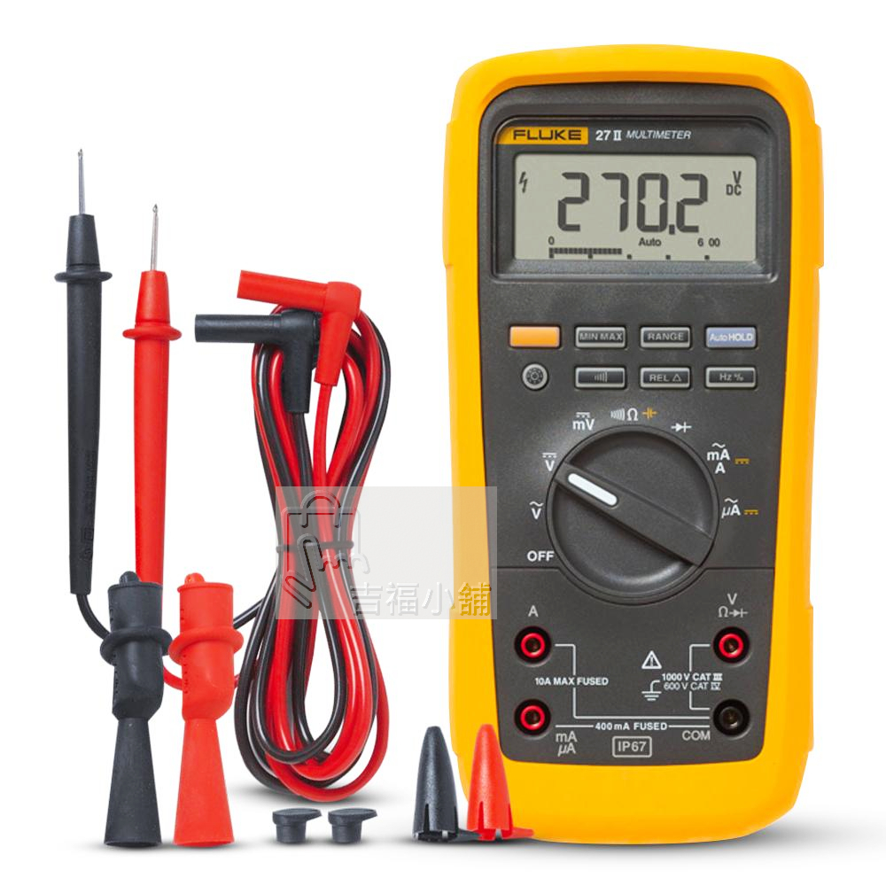 (Fluke 27-II) Fluke 27-II 防水 防塵 工業萬用表 | 熱影像儀 | 邏輯分析儀 | 電表 | 烙鐵 | 安捷電子