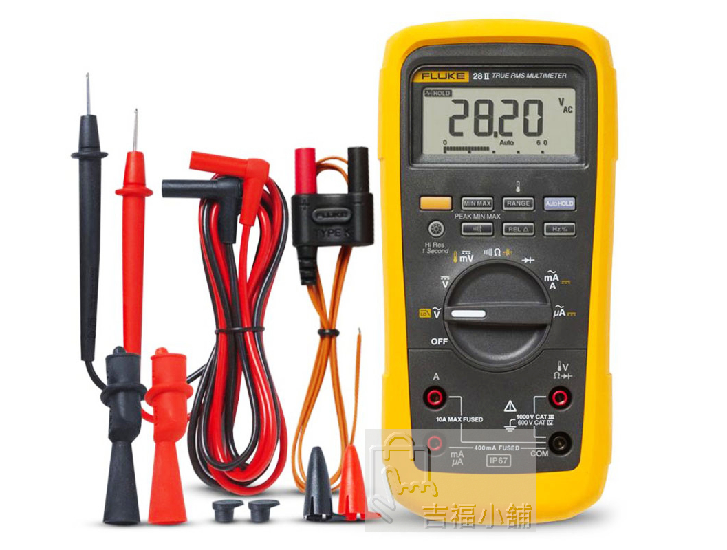 (Fluke 28-II) Fluke 28-II 防水 防塵 工業萬用表 | 熱影像儀 | 邏輯分析儀 | 電表 | 烙鐵 | 安捷電子