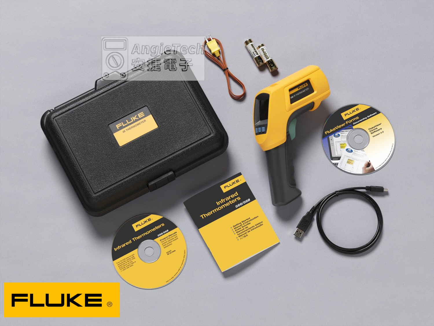 (FLUKE-568) 紅外接觸式點溫儀-Fluke 568 | 熱影像儀 | 邏輯分析儀 | 電表 | 烙鐵 | 安捷電子