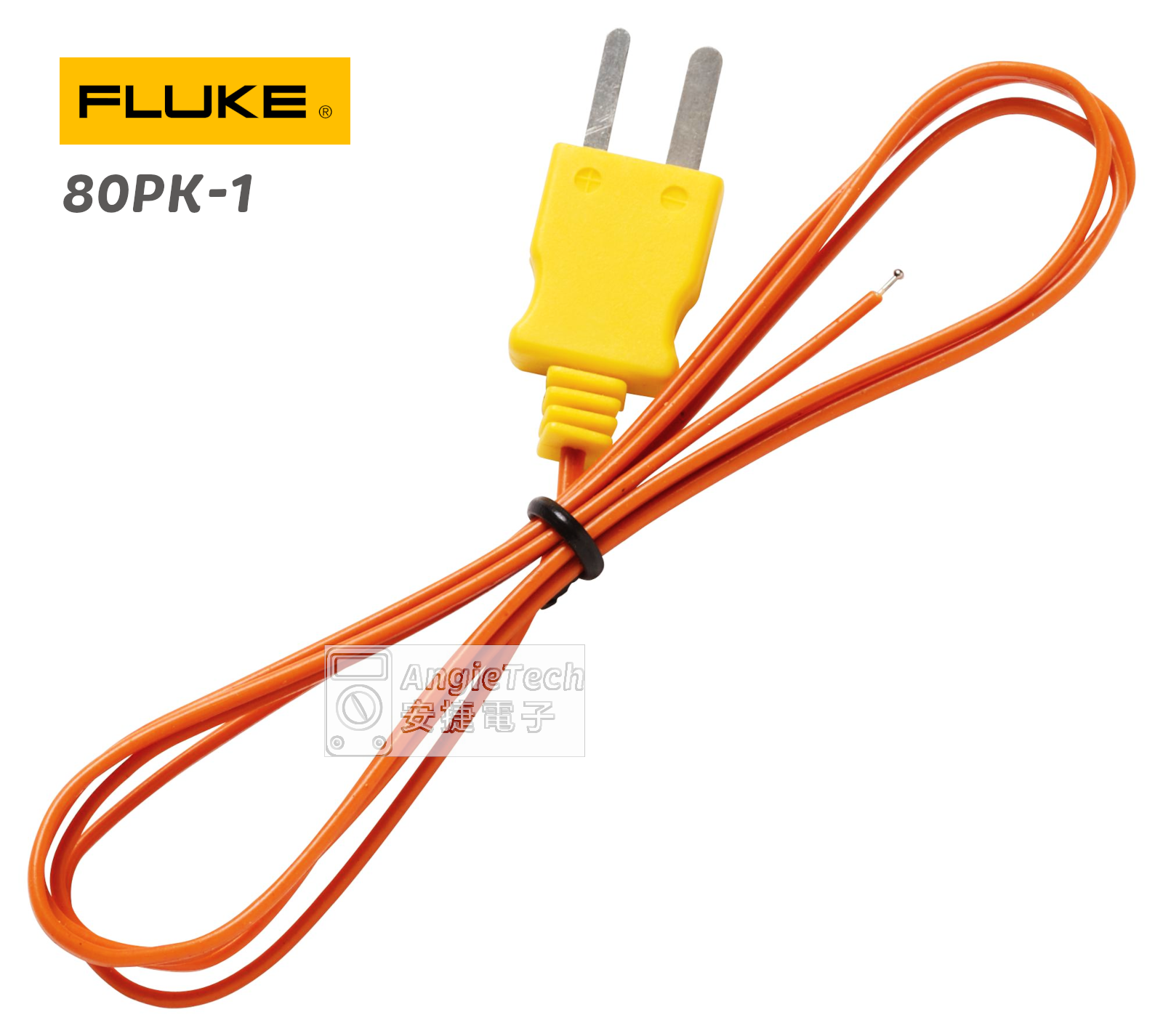 FLUKE 80PK-1 珠型-K type溫度測試線 | 熱影像儀 | 邏輯分析儀 | 電表 | 烙鐵 | 安捷電子