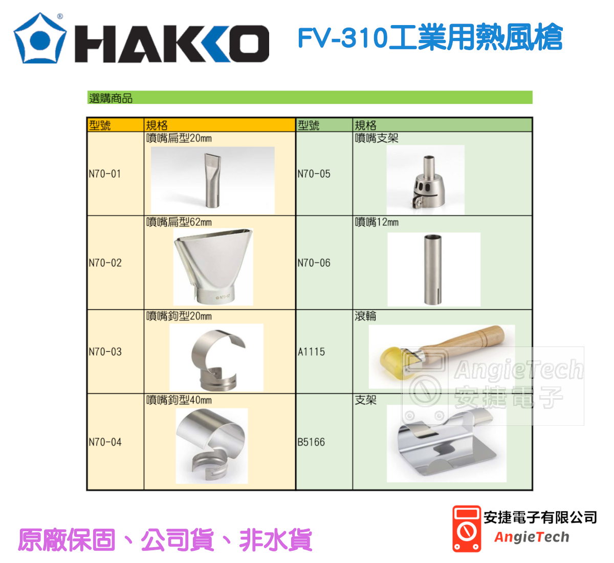 HAKKO FV-310工業用熱風槍 | 熱影像儀 | 邏輯分析儀 | 電表 | 烙鐵 | 安捷電子