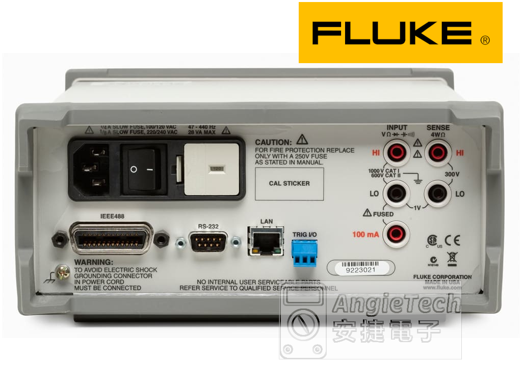 (停產) Fluke 8845A / 6.5位 精密萬用表 | 熱影像儀 | 邏輯分析儀 | 電表 | 烙鐵 | 安捷電子