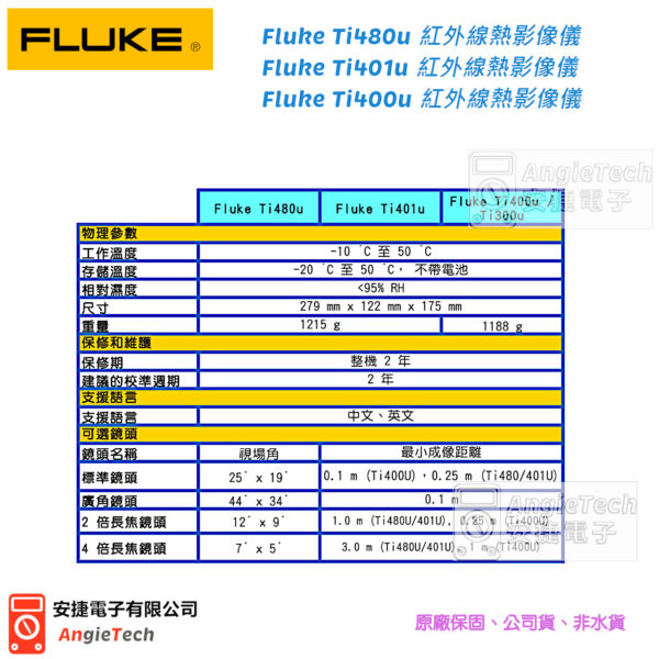 Fluke Ti401U / CN 30Hz 紅外熱像儀 / 熱影像儀 | 熱影像儀 | 邏輯分析儀 | 電表 | 烙鐵 | 安捷電子